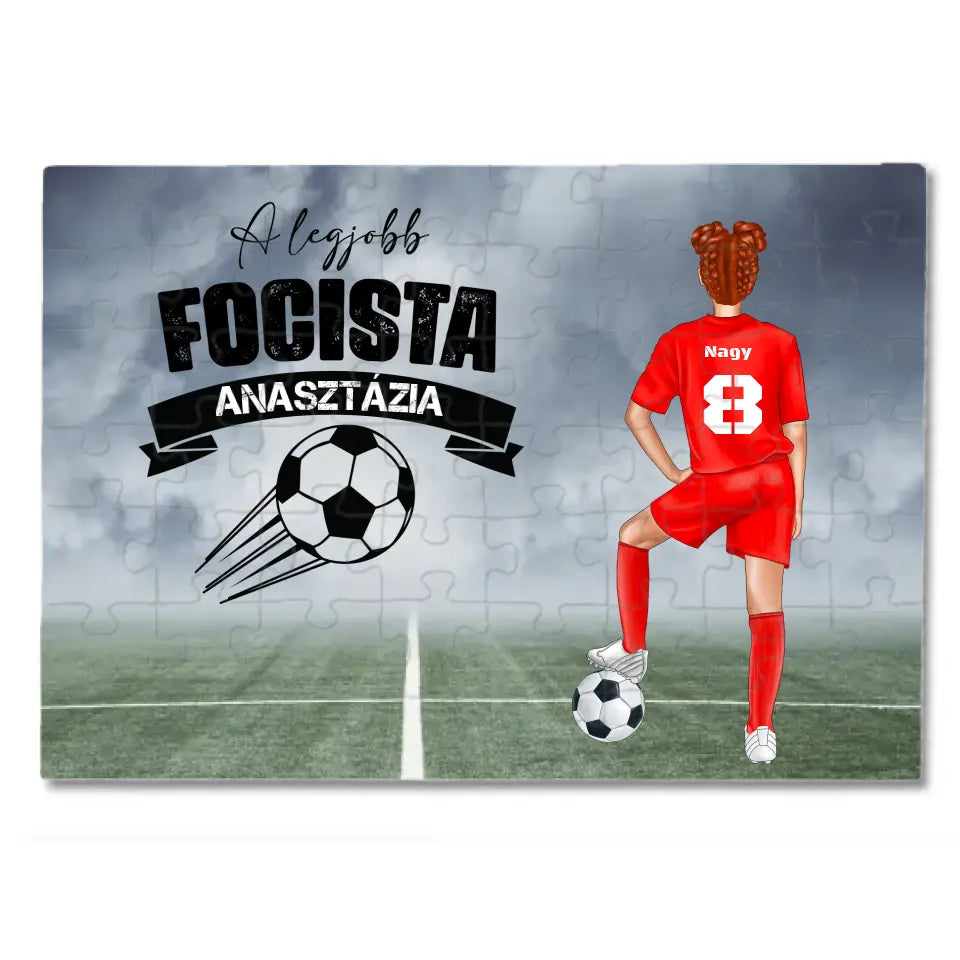 Személyre szabható focis puzzle lányoknak | Bögreguru – Bögreguru.hu